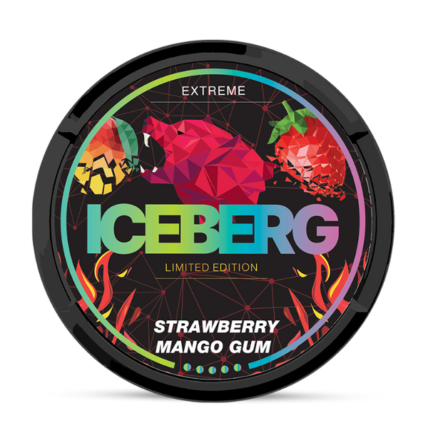 ICEBERG Strawberry Mango Gum Extreme Snus - Nu met Volumekorting!!